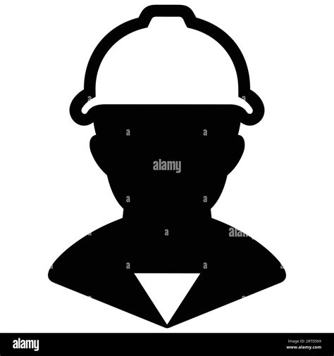 Construction Worke Vector Simple Icon Stock Vector Image And Art Alamy