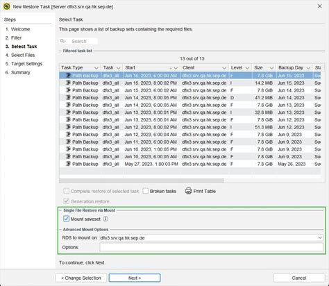 Sourcestandard Restore Procedure Sepsesam