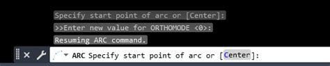 Autocad Arc Command