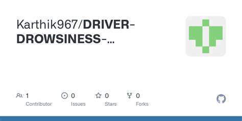 Github Karthik967 Driver Drowsiness Detection Using Deep Learning Technique