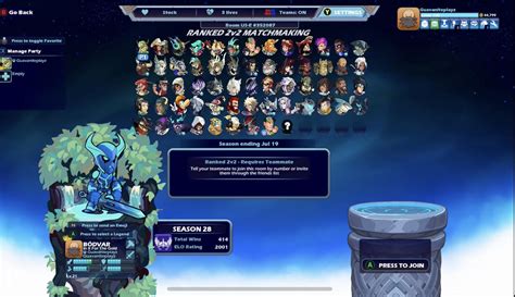 Do I Get The Diamond Banner Frame If My Personal Elo Is 2000 R Brawlhalla