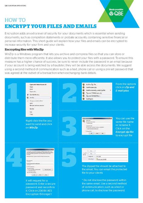 How To Encrypt Files And Emails QBE European Operations