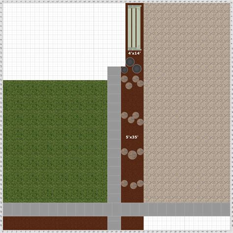 Simple House And Yard Layout