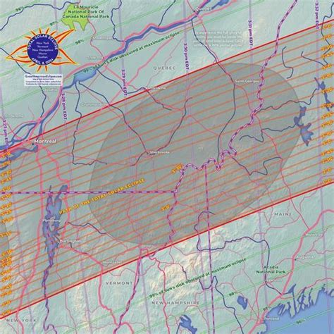 Total Solar Eclipse Maps Of The Path Of Totality Space