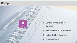IOS Native Development With Xamarin PPT