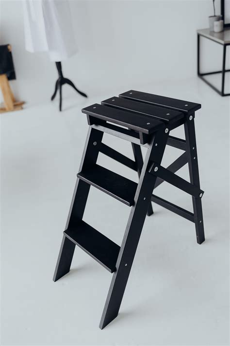 ᐉ Драбина деревяна для дому та саду складана 60 см Венге • Краща ціна в Києві Україні • Купити