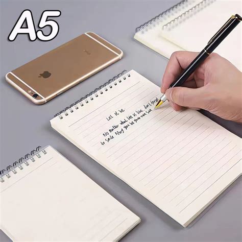 Spiral Notebook Coil Notebook A5 B5 Grid Blank Line Dot Loose Leaf Coil Notebook Line Notebook