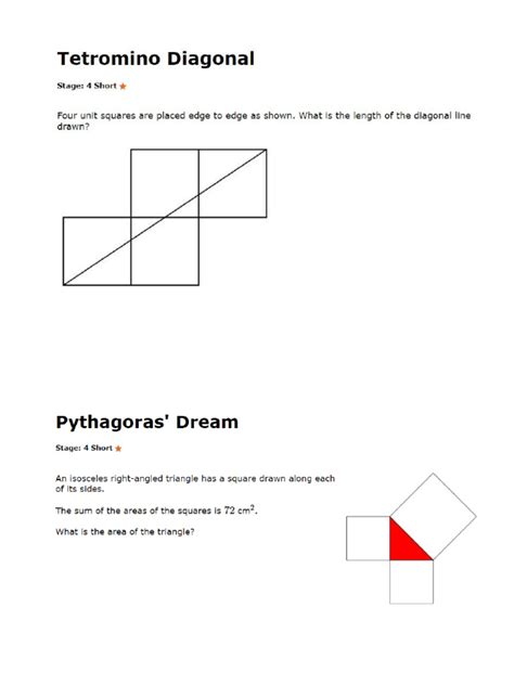 Pythag And Trig Carosel Pdf