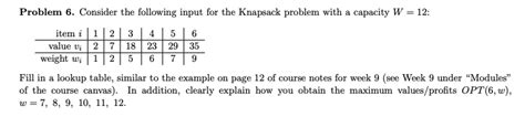 Solved Problem Consider The Following Input For The Chegg