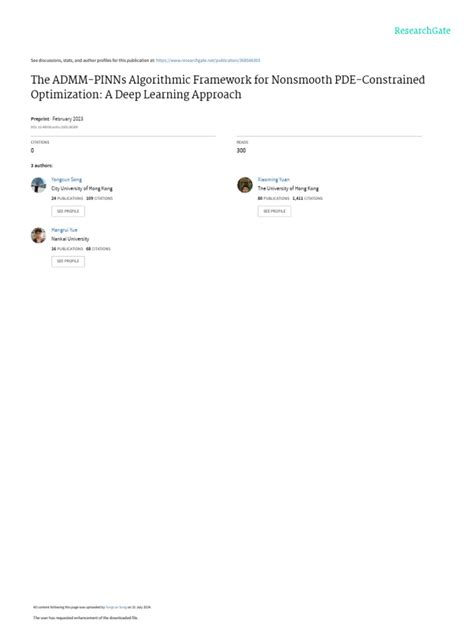 Admm Pinns Revision Arxiv Pdf Partial Differential Equation Mathematical Optimization