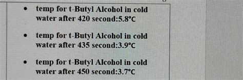 Solved Part Iii 9 Using Excel Construct A Cooling Curve
