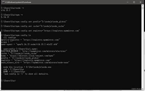 nodejs环境配置（解压包）安装教程 nodejs解压版安装及环境配置 csdn博客