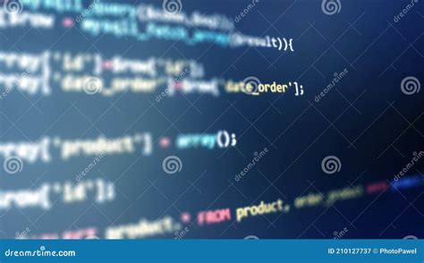 Software Development Monitor Screen Background Developer Display With