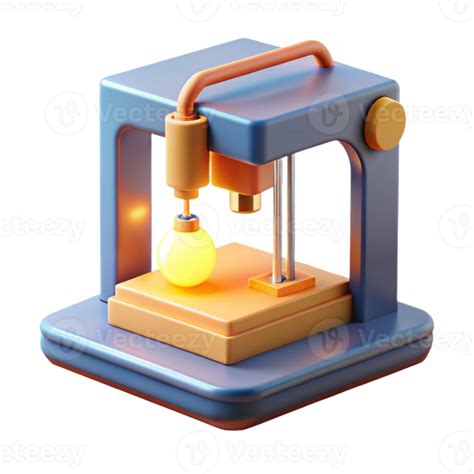 Beautiful Minimalist A D Printer Creating A Complex Object In Professional 57578700 Png