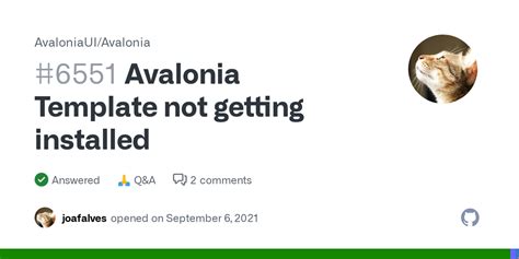 Avalonia Template Not Getting Installed Avaloniaui Avalonia Discussion Github