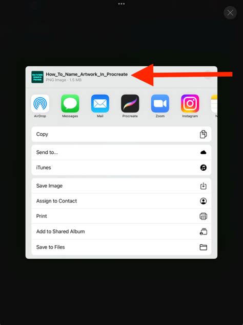 Quick Ways To Name Artwork In Procreate