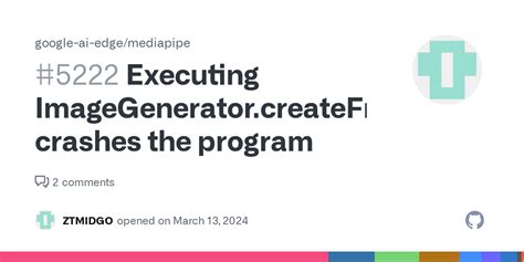 Executing Imagegeneratorcreatefromoptions Crashes The Program · Issue