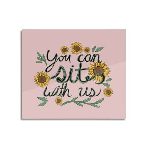 You Can Sit With Us Mounted Aluminum Print Wool And Bristle