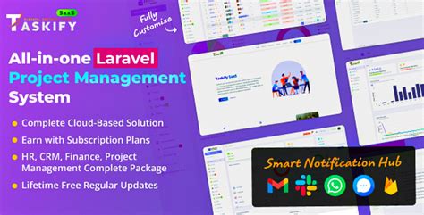 Taskify Saas Project Management System In Laravel By Infinitietech