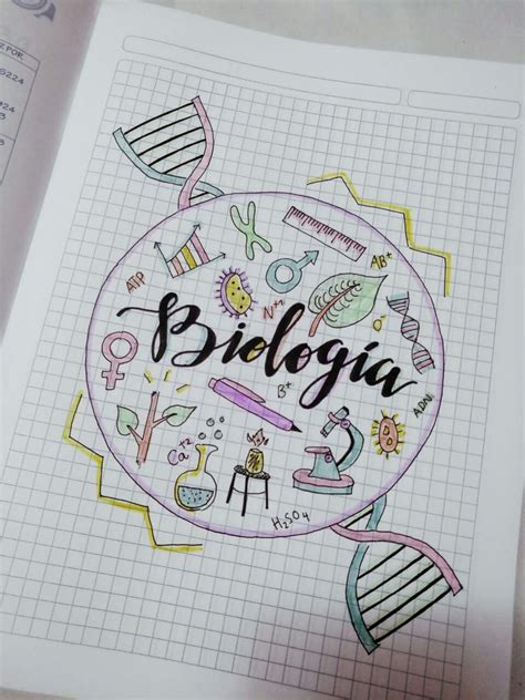Biology Cover For Notebooks Copertine Raccoglitori Quaderno Per Appunti Idee Per Notebook