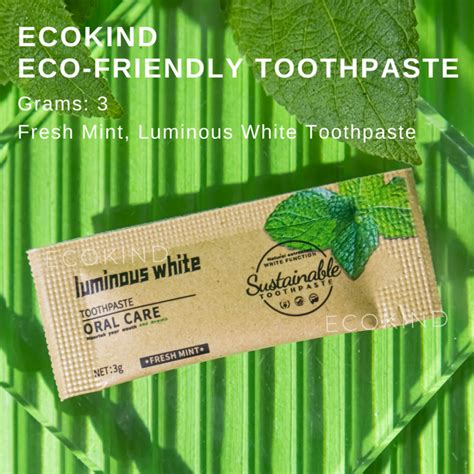 100 Pcs Hotel Eco Friendly Toothpaste 3grams Sustainable Hotel