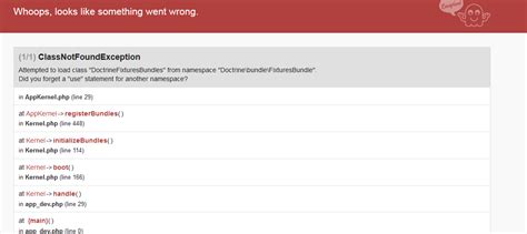 Résolu Symfony Composer Doctrine Fixtures Bundle Par Typoc Page 1 Openclassrooms
