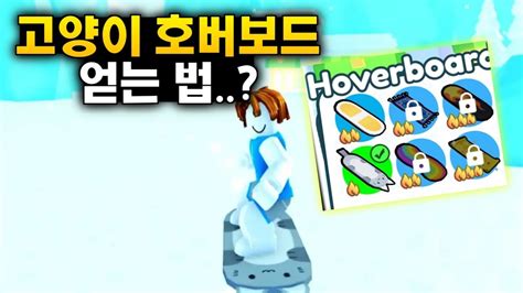 펫시뮬레이터 X 고양이캣호버보드는 어떻게 얻을 수 있을까 Youtube