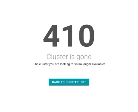 Show Error Code On The Cluster Error Page · Issue 801 · Gardener