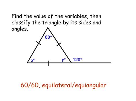 PPT Classify The Triangle By The Angles And The Sides PowerPoint