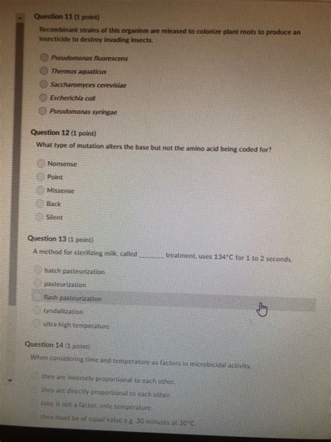Solved Question 11 1 Point Recombinant Strains Of This