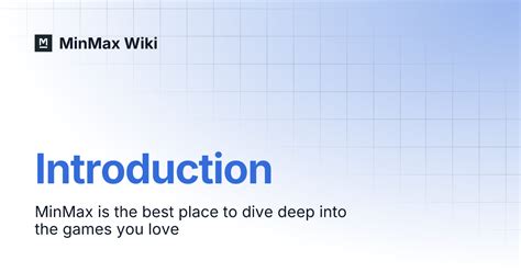 Introduction Minmax Wiki