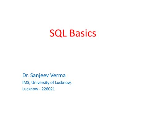1665730566088 Marketing Cheat Sheet Sql Basics Dr Sanjeev Verma