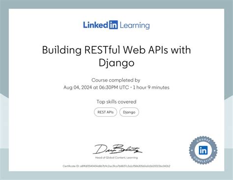 Ahmed Bilal On Linkedin Django Restapi Certification Webdevelopment