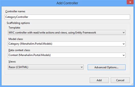 Entity Framework Cannot Add Controller In ASP NET MVC Project Stack Overflow