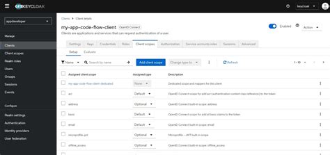 keycloak create new oauth client and request access and refresh token