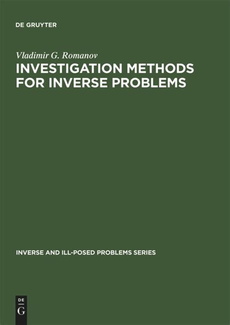 investigation methods for inverse problems