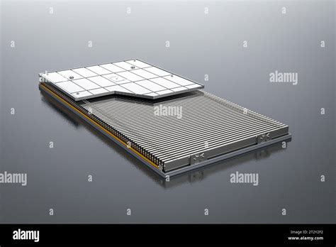 3d Rendering Electric Vehicle Battery Or Pack Of Lithium Ion Battery