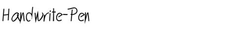 Handwrite Pen Font FontZone Net