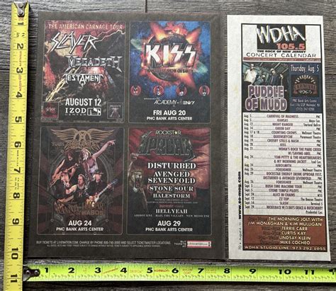 Kiss Concert Ad Advert Hottest Show On Earth Tour Pnc Nj 2010 Lot
