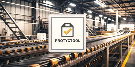 3d Icon As Safety Protocol Document And Production Line Concept As A