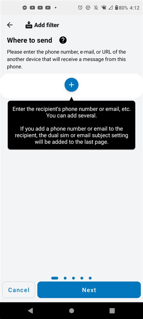 automatically forward text messages to another phone