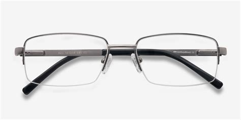 Axis Rectangle Gunmetal Glasses For Men Eyebuydirect Canada
