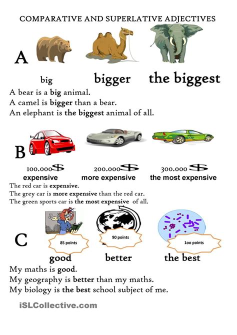 Comparative And Superlative Adjectives Superlative Adjectives Adjectives English Adjectives