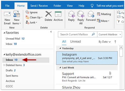 Open Inbox Folder