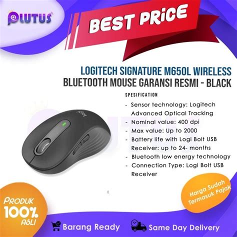 Jual New LOGITECH SIGNATURE M650L WIRELESS BLUETOOTH MOUSE GARANSI RESMI Shopee Indonesia