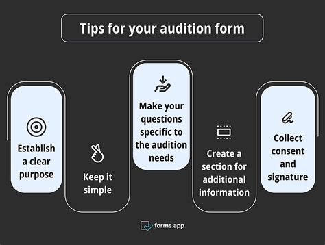 How To Create An Audition Form Questions Templates
