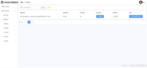 【原创精品】基于springboot3vue3的毕业设计管理系统基于springboot的中期答辩 Csdn博客