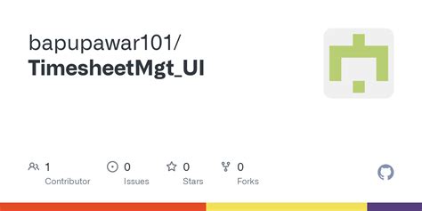 GitHub Bapupawar101 TimesheetMgt UI