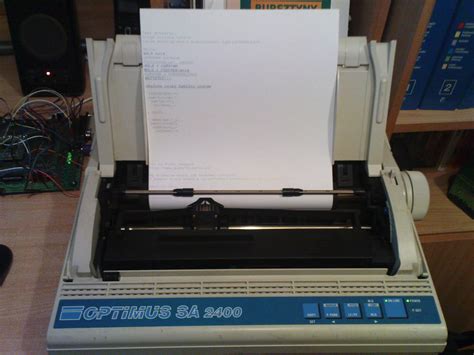 Old Dot Matrix Printer As A Typewriter Forum For Electronics