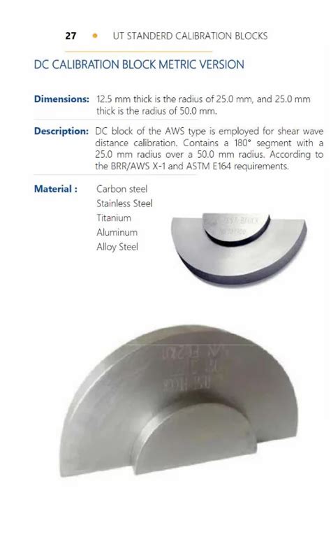 Dc Calibration Block Metric Version At Rs 2000unit Ndt Calibration